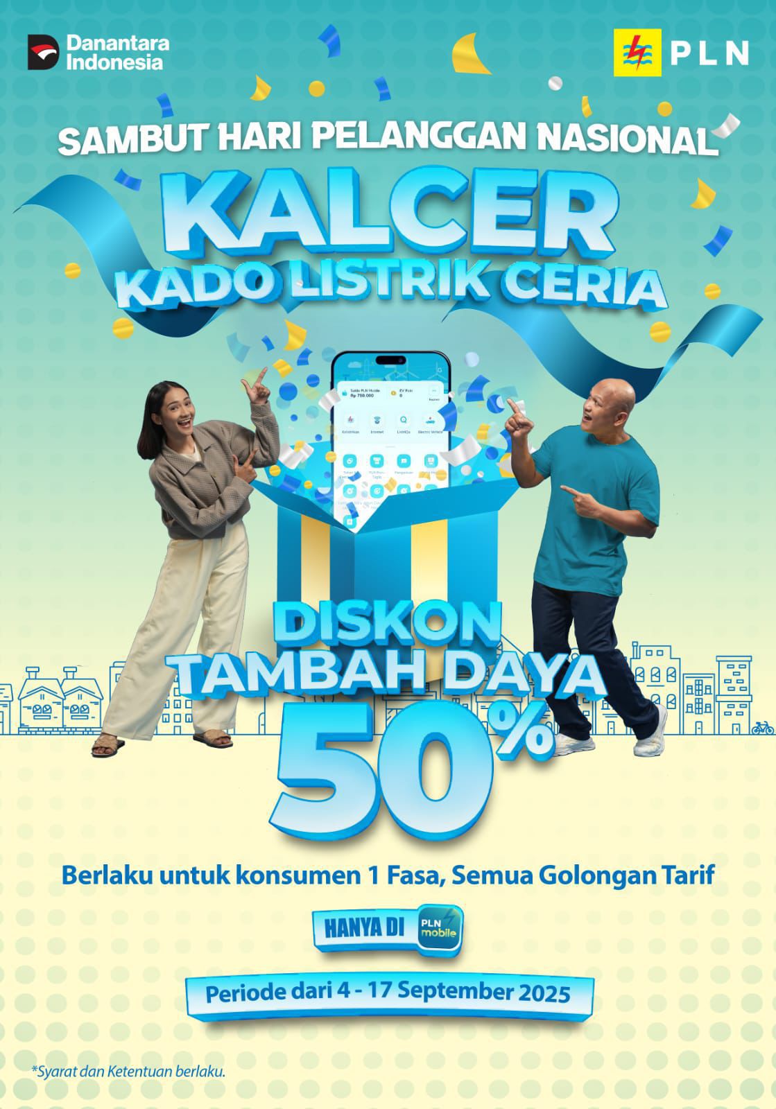 Semarak Hari Pelanggan Nasional 2025, PLN Luncurkan Promo Tambah Daya Diskon 50% - KalPress.ID
